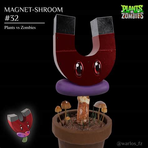 Magnet Shroom Plants Vs Zombies