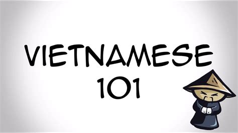 Vietnamese 101 Lesson 1 Youtube