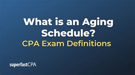 What Is An Aging Schedule Superfastcpa Cpa Review