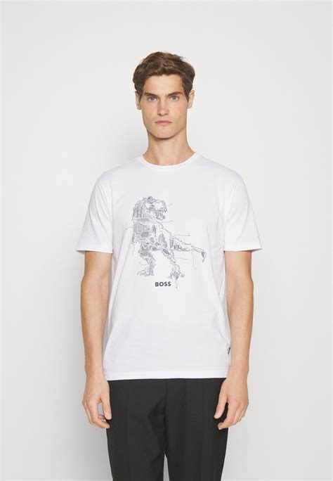 Boss Terassic Camiseta Estampada Whiteblanco Zalandoes