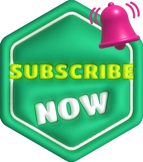 Illustration D Subscribe Icon Subscribe Button D Element PNG