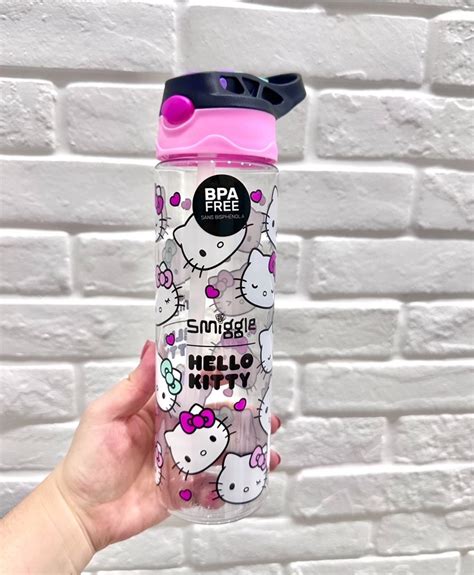 650ml Smiggle Hello Kitty Water Bottle Hobbies And Toys Stationery