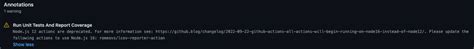 Deprecation Warning When Running Builds · Issue 55 · Romeovslcov Reporter Action · Github