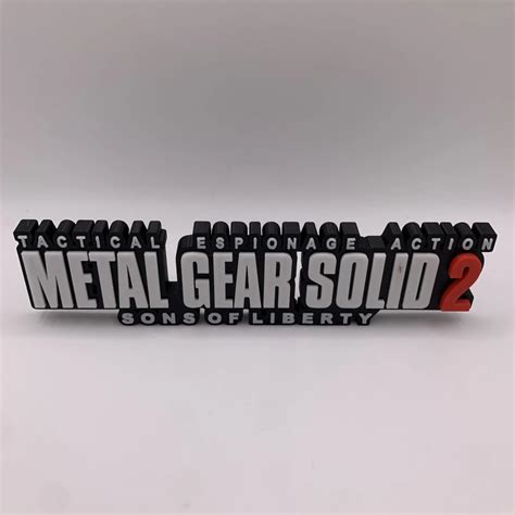 ⚙️ Logotipo Signo 3d Multicolor Metal Gear Solid 1 2 Y 3・impresión