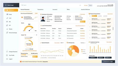 Banking Financial Dashboard Ui Kit Suitable For Money Wallet Finance And Bank Purpose