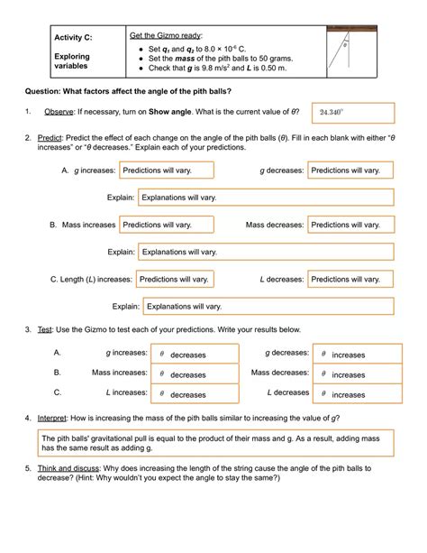 Pith Ball Lab Gizmo Answer Key Virtual High School Edubirdie