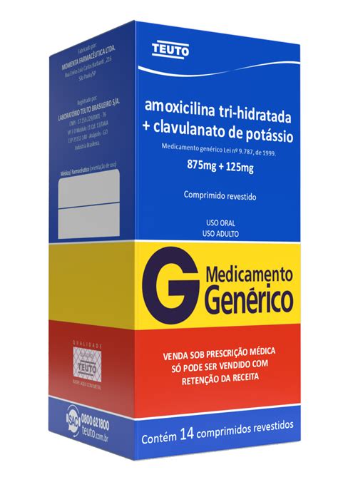 Amoxicilina Clavulanato de potássio Antibiótico Portal Teuto Digital
