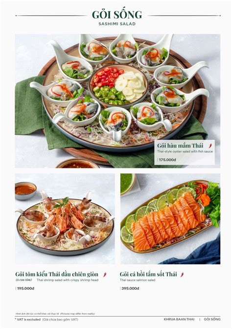 Thực Đơn KHRUA BAAN THAI