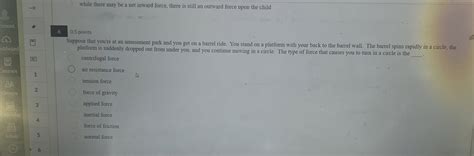 Solved 6while There May Be A Net Inward Force There Is