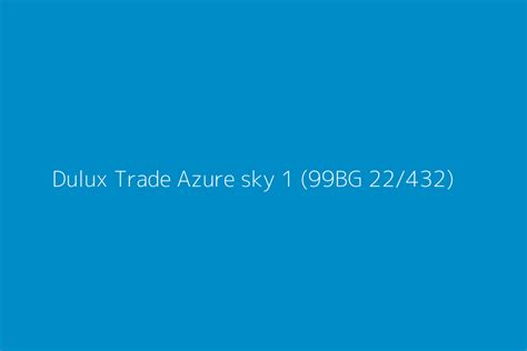 Dulux Trade Azure Sky Bg Color Hex Code