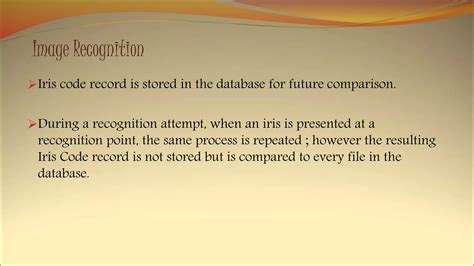 Biometrics Iris Recognition Ppt
