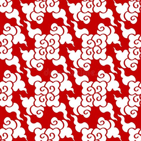 Auspicious Clouds Decorative Repeating Patterns Stock Vector