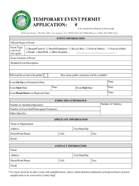 Fillable Online Apply For A Temporary Event Notice Cambridge City Council Fax Email Print