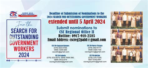 Csc Region 2 Csc Announces The Extension Of The Deadline