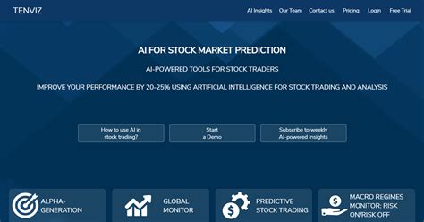 Ai For Stock Market Predictions Artificial Intelligence For Trading Tenviz