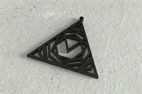 abstract tris ear ring 3d print stl files content browser