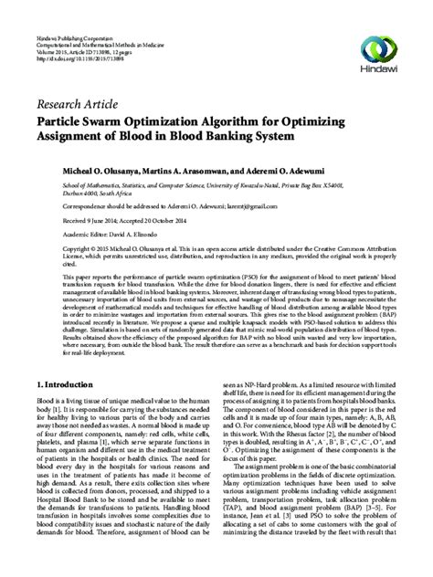 Pdf A Particle Swarm Optimization Algorithm For Optimal Car Call Allocation In Elevator Group
