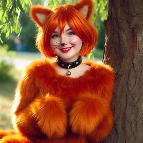 Cute Chubby Orange Ginger Catgirl By Mysticnitekatt On Deviantart