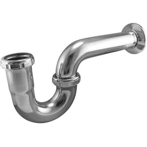 P Trap Arm 1 1 2 17 Gauge Chrome Plated Brass