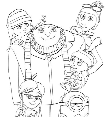 Funny Despicable Me Coloring Pages Pdf Free