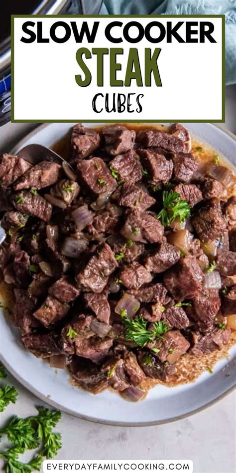 Slow Cooker Steak Cubes Cube Steak Crock Pot Recipes Cube Steak