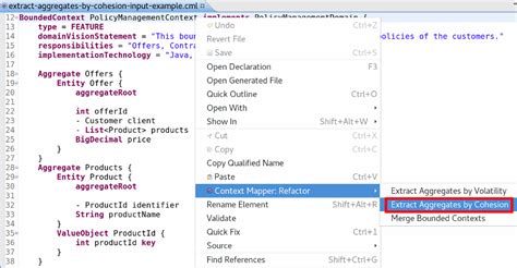 AR 5 Extract Aggregates By Cohesion Context Mapper