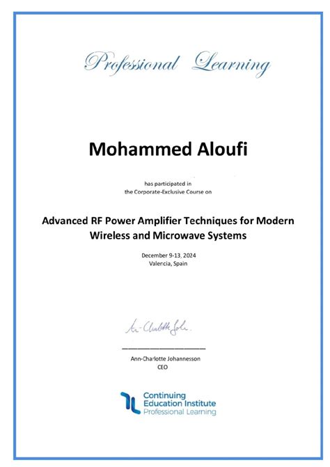 Mohammed Aloufi On Linkedin Poweramplifier Electronics Continuouslearning Careerdevelopment