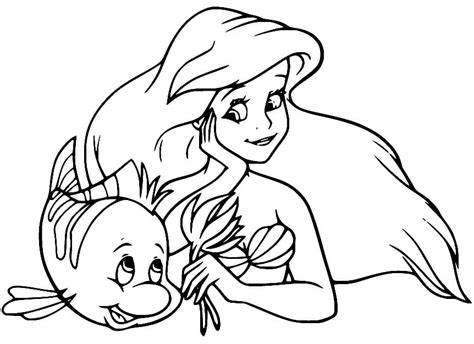 Coloriage Ariel 2 télécharger et imprimer gratuit sur ColoriageEnfant