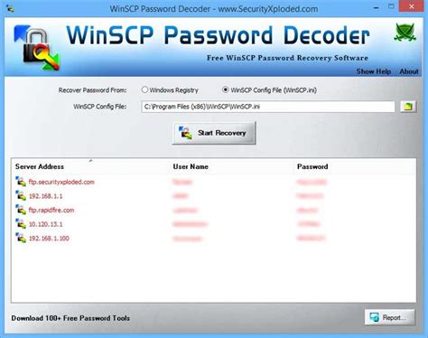 Download Winscp Password Decoder V10 Freeware Afterdawn Software