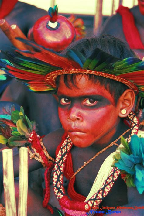 Criança Assurini Povos Indígenas Brasileiros Arte Indígena