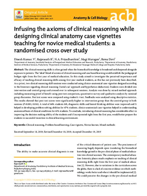 Pdf Use Of Snapps Model For Pediatric Outpatient Education Anju Kapoor