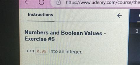Numbers And Boolean Values Exercise 5 Turn Studyx