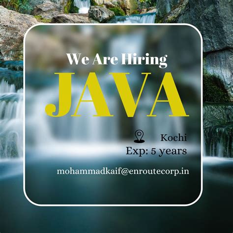 Enroute Corporate Solutions On Linkedin Java Kochi Java Kochijobs