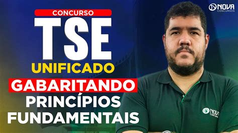 Concurso Tse Unificado Questões PrincÍpios Fundamentais Youtube