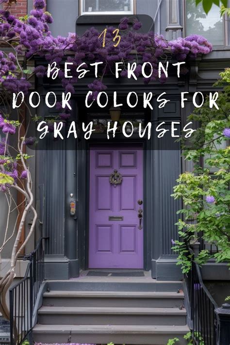 13 Stunning Front Door Colors For A Gray House Exterior Door Colors