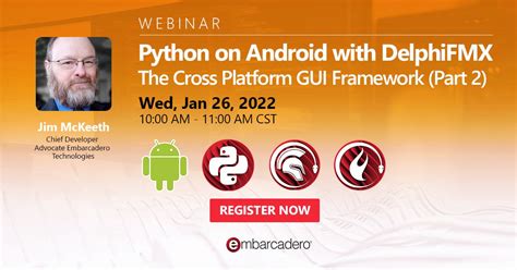 embarcadero technologies on linkedin android gui python delphi