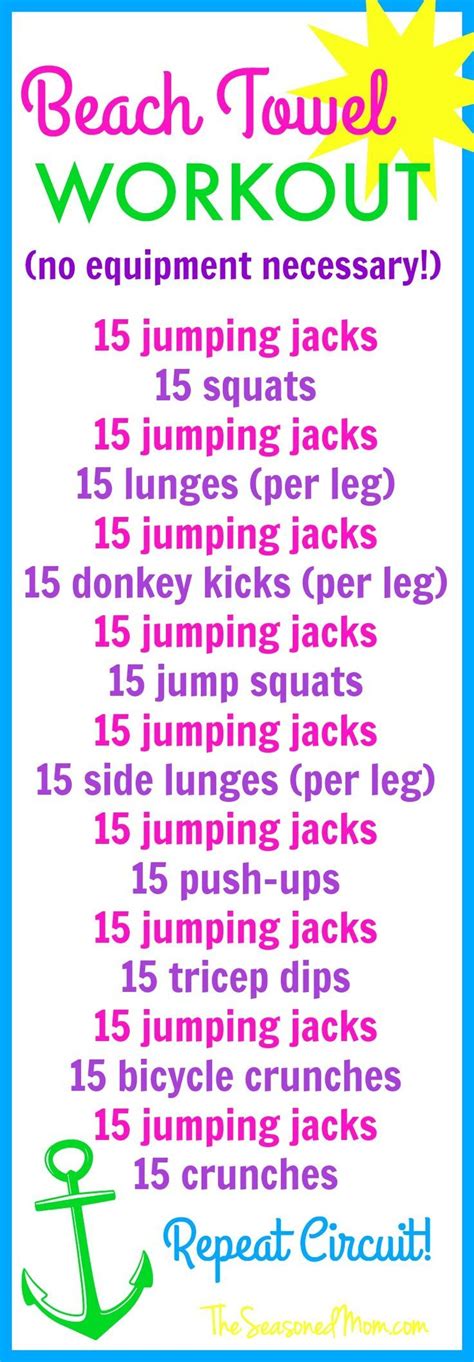 Weekend Recap Vacation Part 2 A Beach Towel Workout The Seasoned