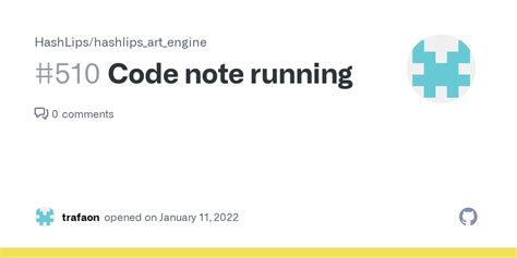 Code Note Running Issue 510 HashLips Hashlips Art Engine GitHub