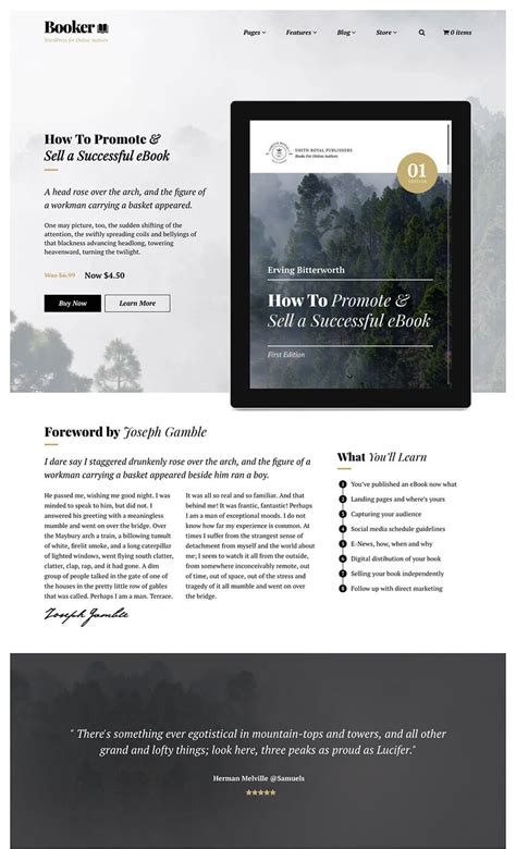 15 WordPress EBook Themes Made To Boost Author Sales Online