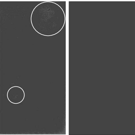 A Comparison Of An Uncorrected Image Left Of A Flat Field
