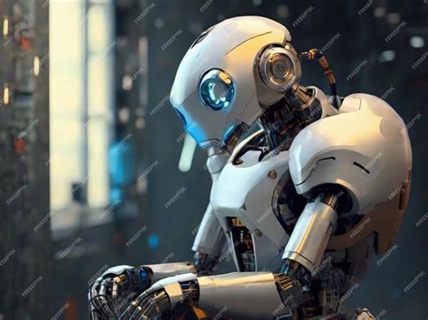 Premium Photo Robot In The Interior Of A Modern Building Closeup