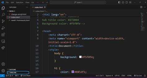 Vs Code Timeline Geeksforgeeks