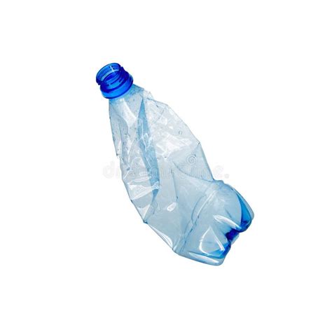 Crumpled Plastic Bottle Garbage Waste White Background Stock Image Image Of Canister