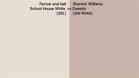 Farrow And Ball School House White 291 Vs Sherwin Williams Doeskin