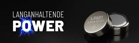 ABSINA AG1 LR621 Knopfzelle 10er Pack - 1,5V Alkaline Knopfzellen ...