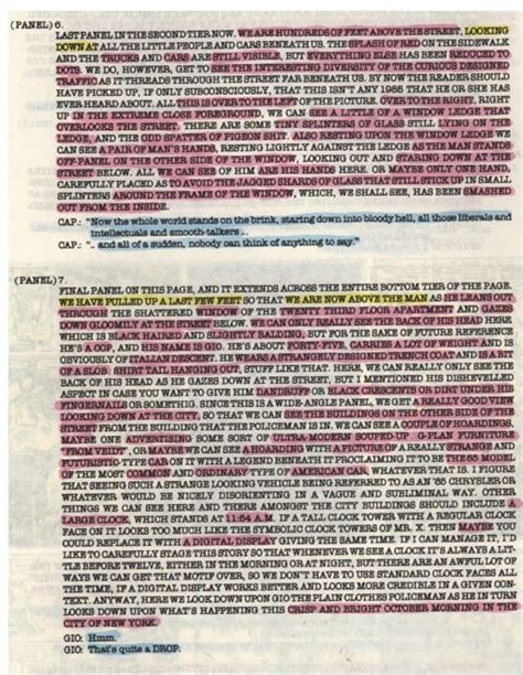 Will Dc Comics Publish Alan Moores Full Scripts For Watchmen
