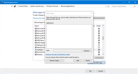 Allowing Connections By Making Windows Firewall Exceptions