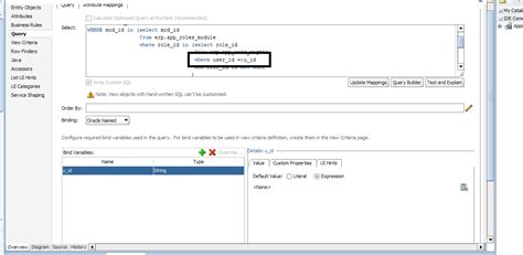 How To Set Bind Variable Value In View Object Oracle Forums