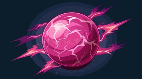Pink Lightning Sphere Stock Vector Illustration Of Overlay 342997959