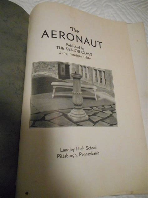 1930 Yearbook Langley High School Pittsburgh Pennsylvania 1900966330